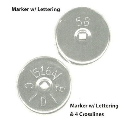 Stainless Steel Lot Marker Disks | Wrenn's Mill Cemetery & Funeral Supplies
